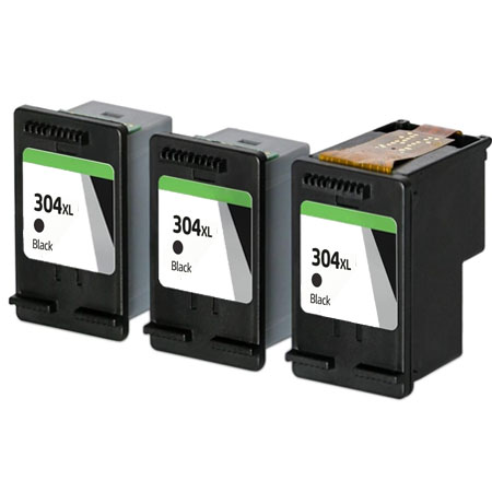 HP 304 Black and Tri-Colour Original Ink Cartridge Multipack , Free ...